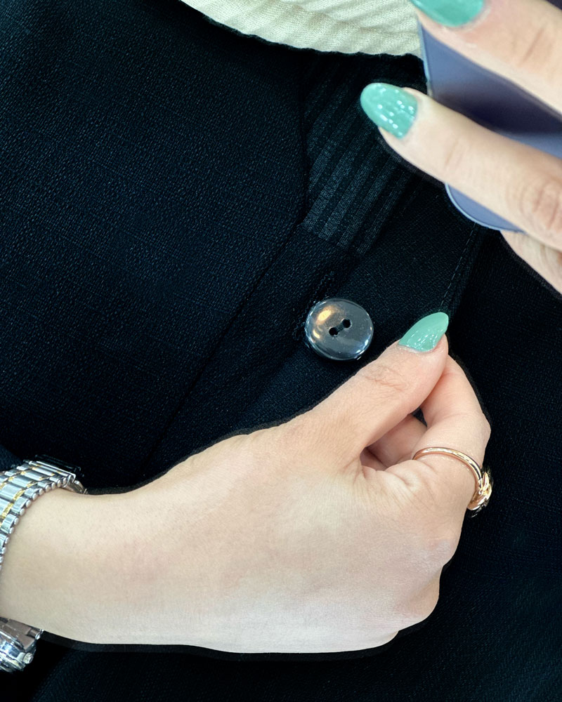 مانتوکتی شانتون گلدوزی قاصدک کد8271633 - فروشگاه پارسیس