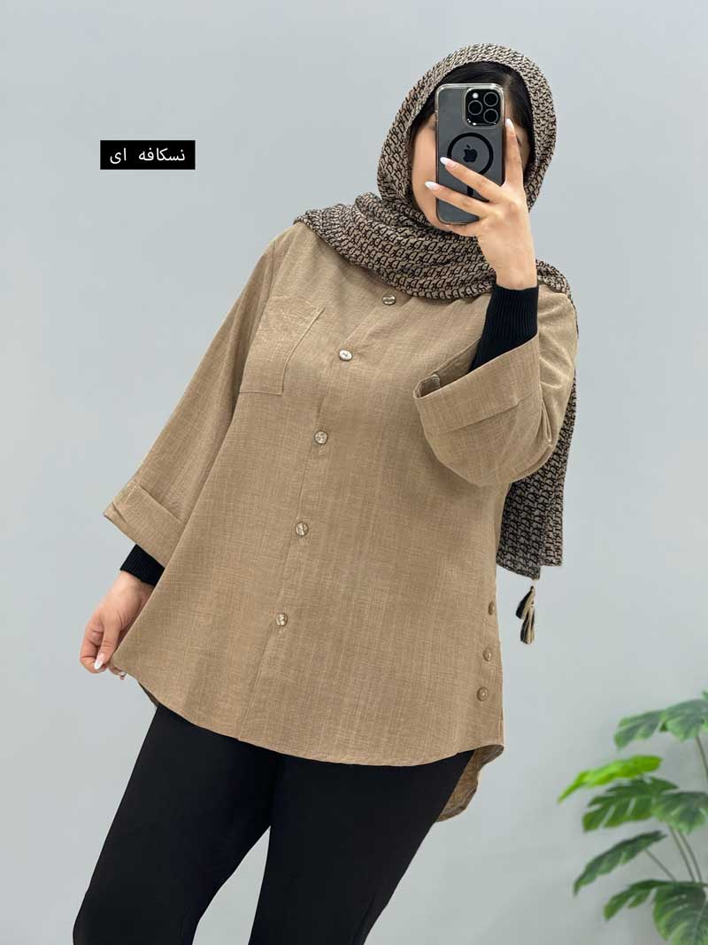 شومیز مانتویی دلارا کد 329783 – پارسیس مد