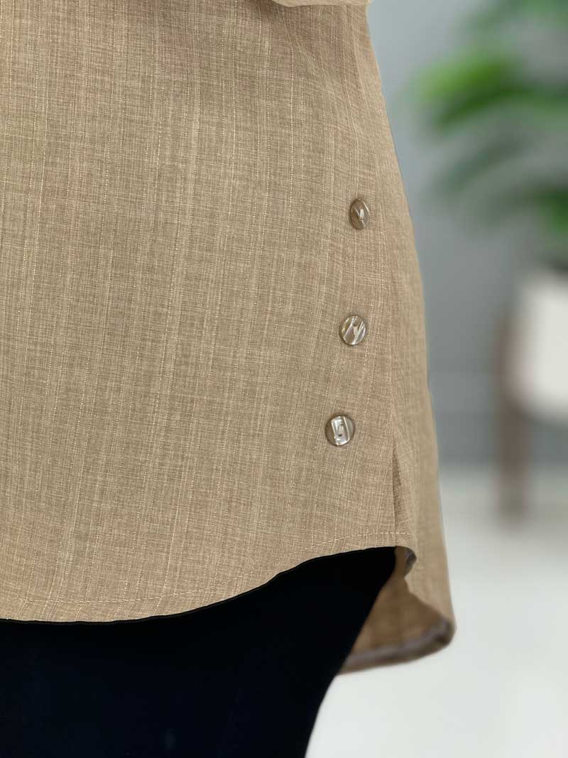 شومیز مانتویی دلارا کد 329783 – پارسیس مد