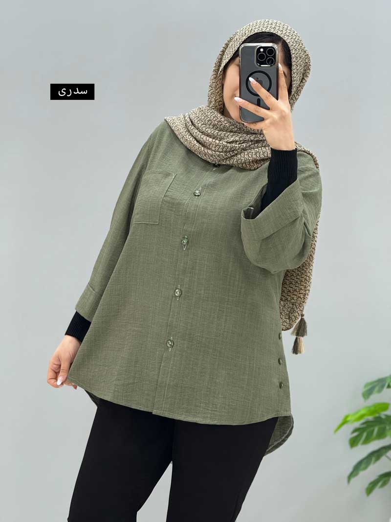 شومیز مانتویی دلارا کد 329783 – پارسیس مد