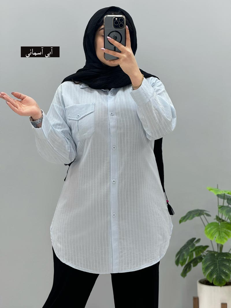 شومیز مانتویی بالین کد10105413 پارسیس مد